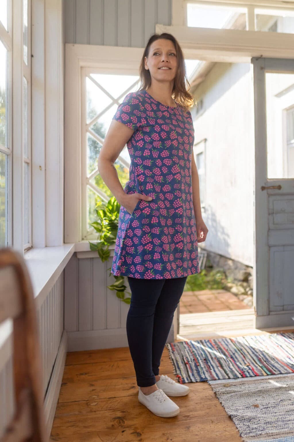 PaaPii Design Lyyra tunika Jenkka mustikka-pinkki
