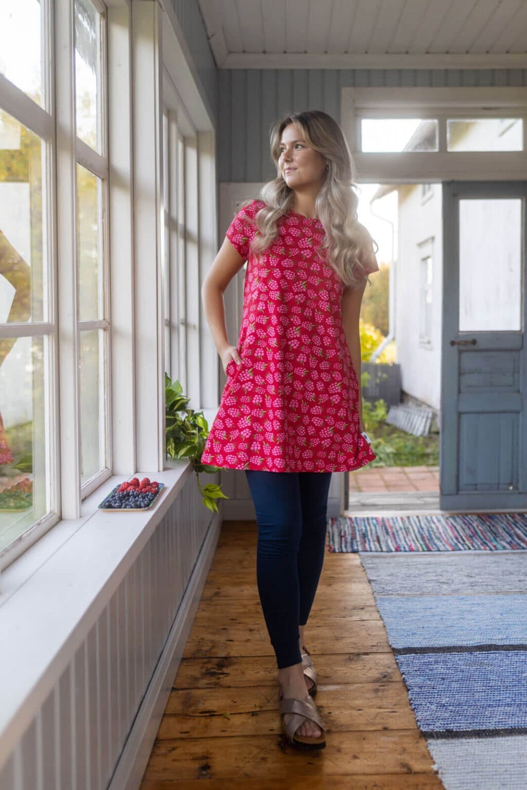 PaaPii Design Lyyra tunika Jenkka punainen-pinkki